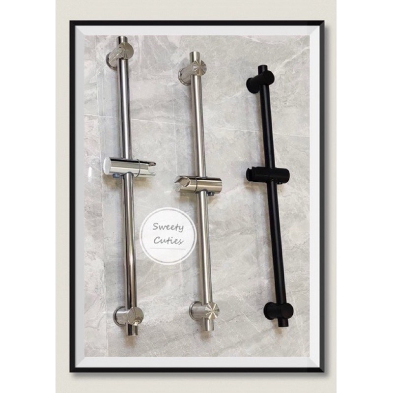 304 Stainless Steel Shower Slide Bar Wall Mounted Rotatable Shower Bar ...
