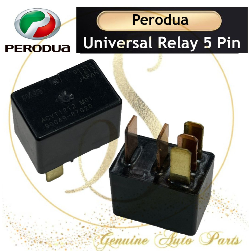 ( 100% ORIGINAL ) PERODUA VIVA UNIVERSAL HEATER RELAY 12V 5PIN RELAY ...