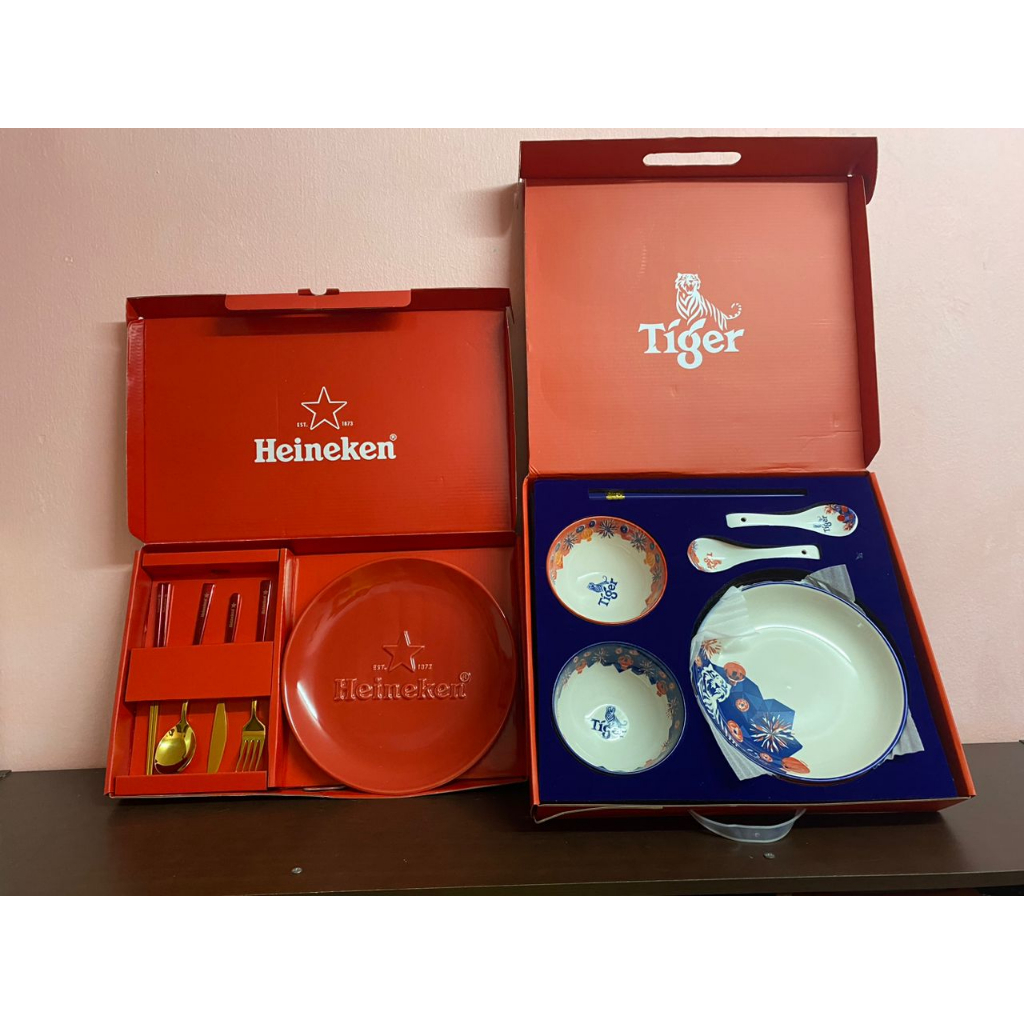 [Limited] CNY Tiger/Heineken Limited Tableware Set | Shopee Malaysia