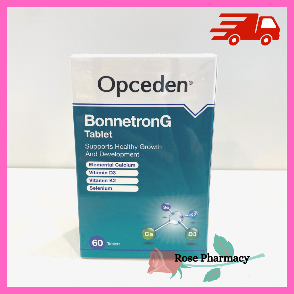 Opceden BonnetronG Tablet 1900mg 60's Calcium Vitamin D3, K2, Selenium ...