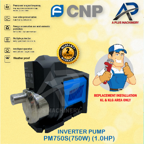 CNP Inverter Water Booster Pump PM750S (1.0HP) (adjustable pressure ...