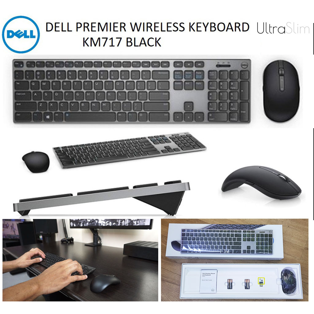 Original Dell KM717 Ultra Slim Premier Wireless Combo Keyboard and ...