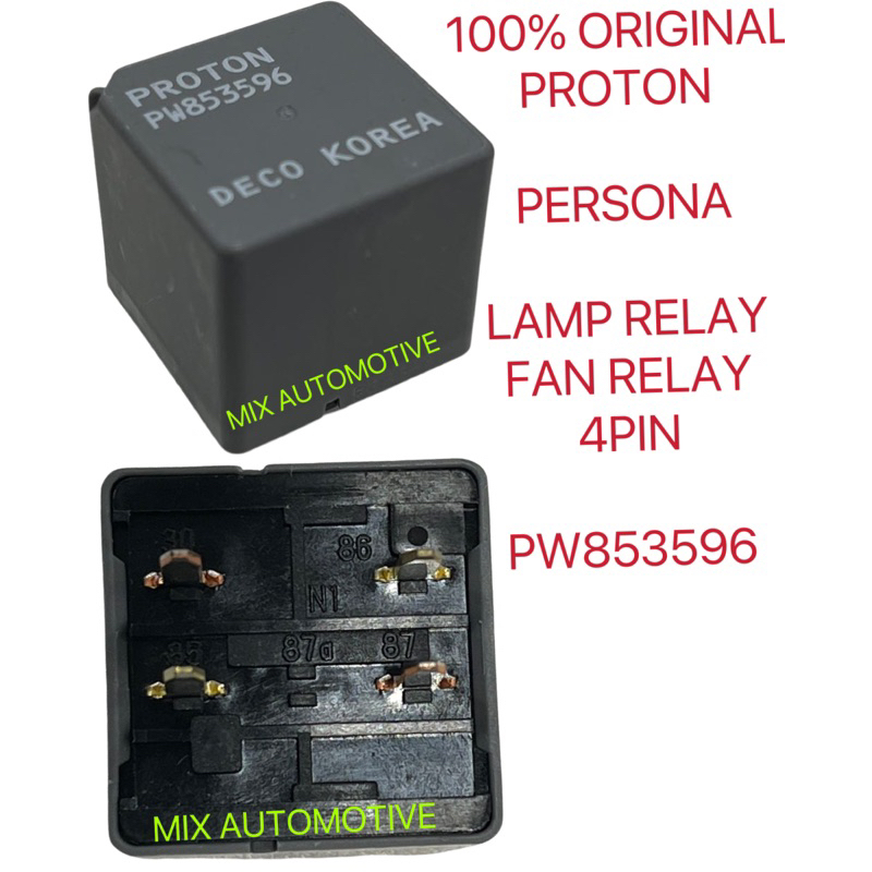 100% Proton Original Proton Persona Lamp Relay Fan Relay Radiator Fan ...