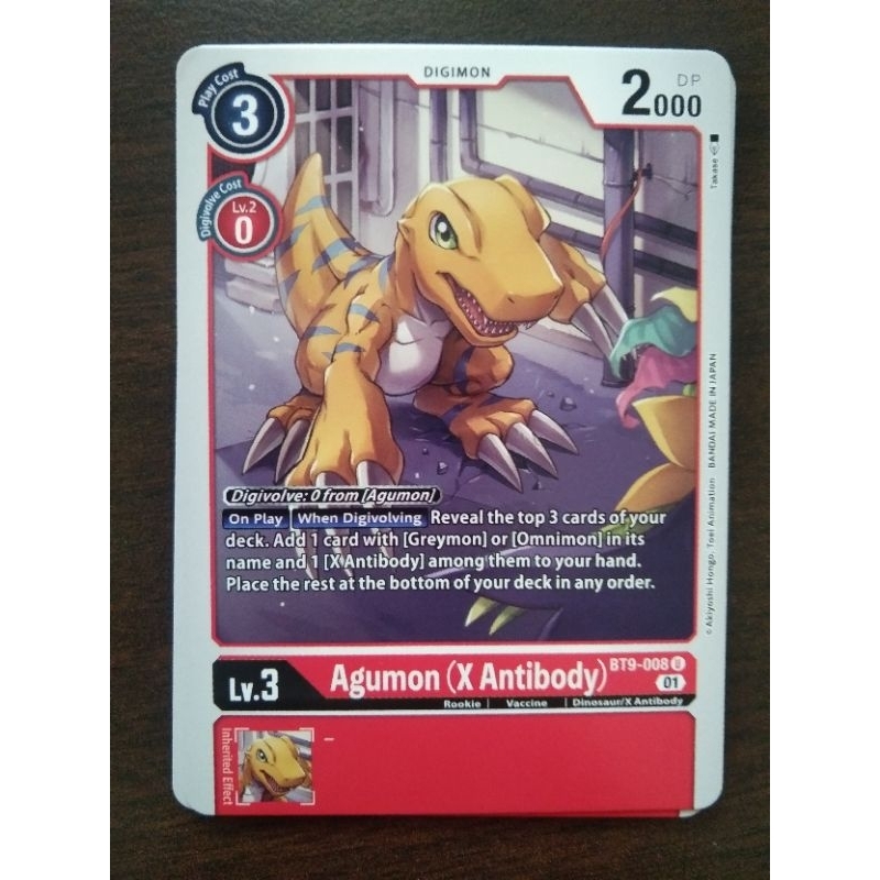 BT9-008 agumon X antibody english | Shopee Malaysia