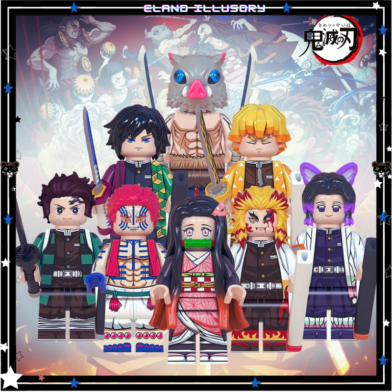 Demon Slayer Tanjiro Kamado Nezuko Minifigure Building block Great for ...