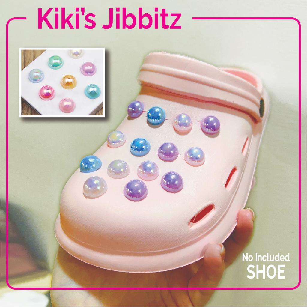 Kiki's Jibbitz Charms Diamond Round DIY Shoe Decoration Shoe Button ...