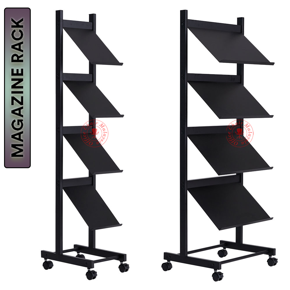 Magazine Display Stand / Magazine Rack / Brochure Stand with wheel ...
