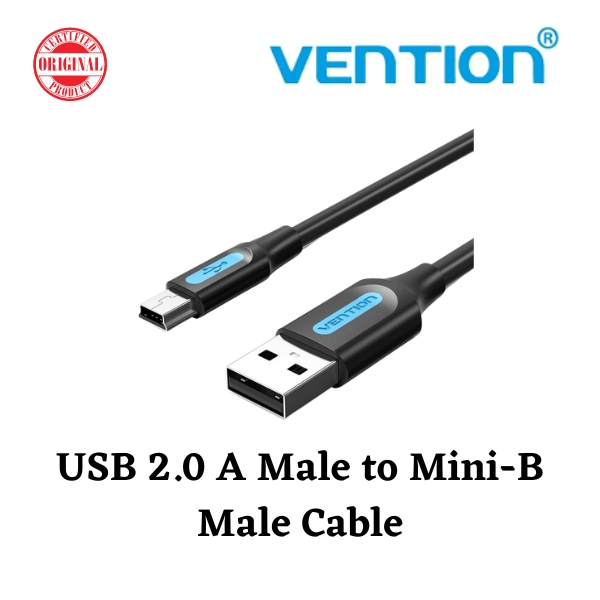 Vention COMBD/COMBF 5 Pin USB 2.0 to Mini USB Mini 5 Pin Male Data ...