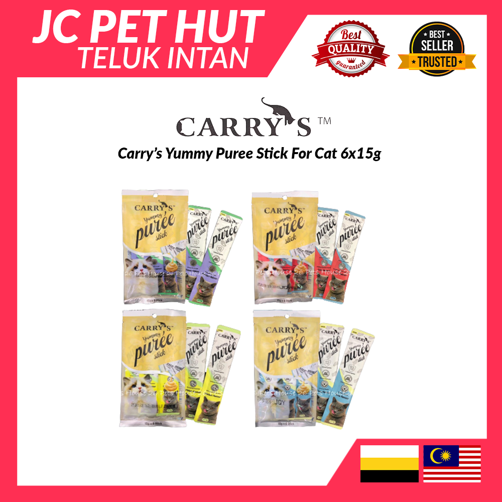 [Ready Stock/Fast Shiping] 🔥 Carry’s Yummy Puree Stick Cat Treats/Snack ...