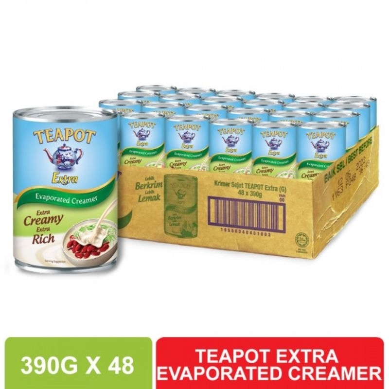 Teapot Extra Evaporated Creamer 48 x 390g | Shopee Malaysia