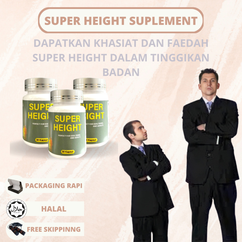 UBAT TINGGI BADAN BERKESAN HALAL DAN LULUS KKM || SUPER HEIGHT | Shopee ...