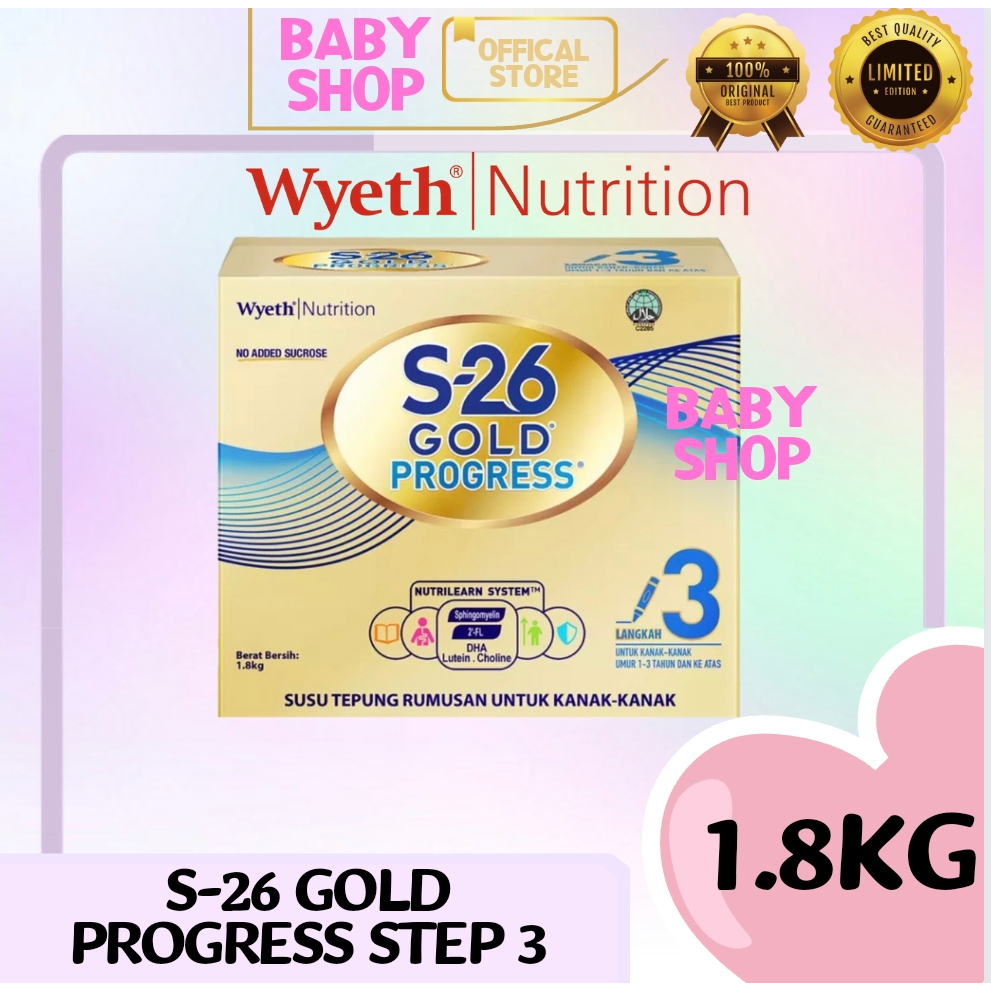 S26 Gold Progress Step 3 (1.8kg) Exp: 09/2024 (Wyeth) | Shopee Malaysia