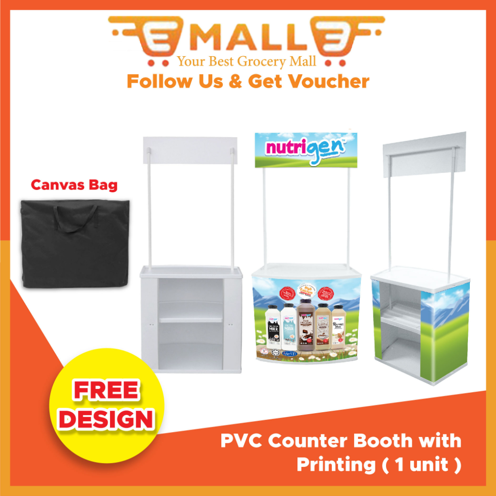 PVC COUNTER BOOTH / PROMOTIONAL COUNTER (included Printing Booth and ...