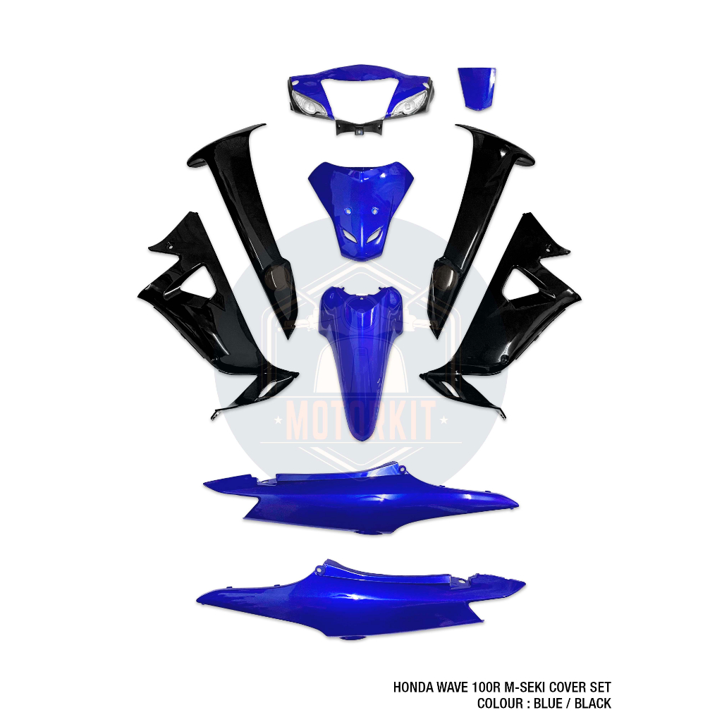 HONDA WAVE 100R WAVE 100 R WAVE100R M-SEKI COVER SET COVERSET | Shopee ...