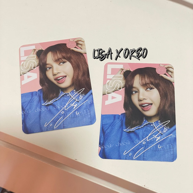 OFFICIAL Photocard LISA OREO BLACKPINK | Shopee Malaysia