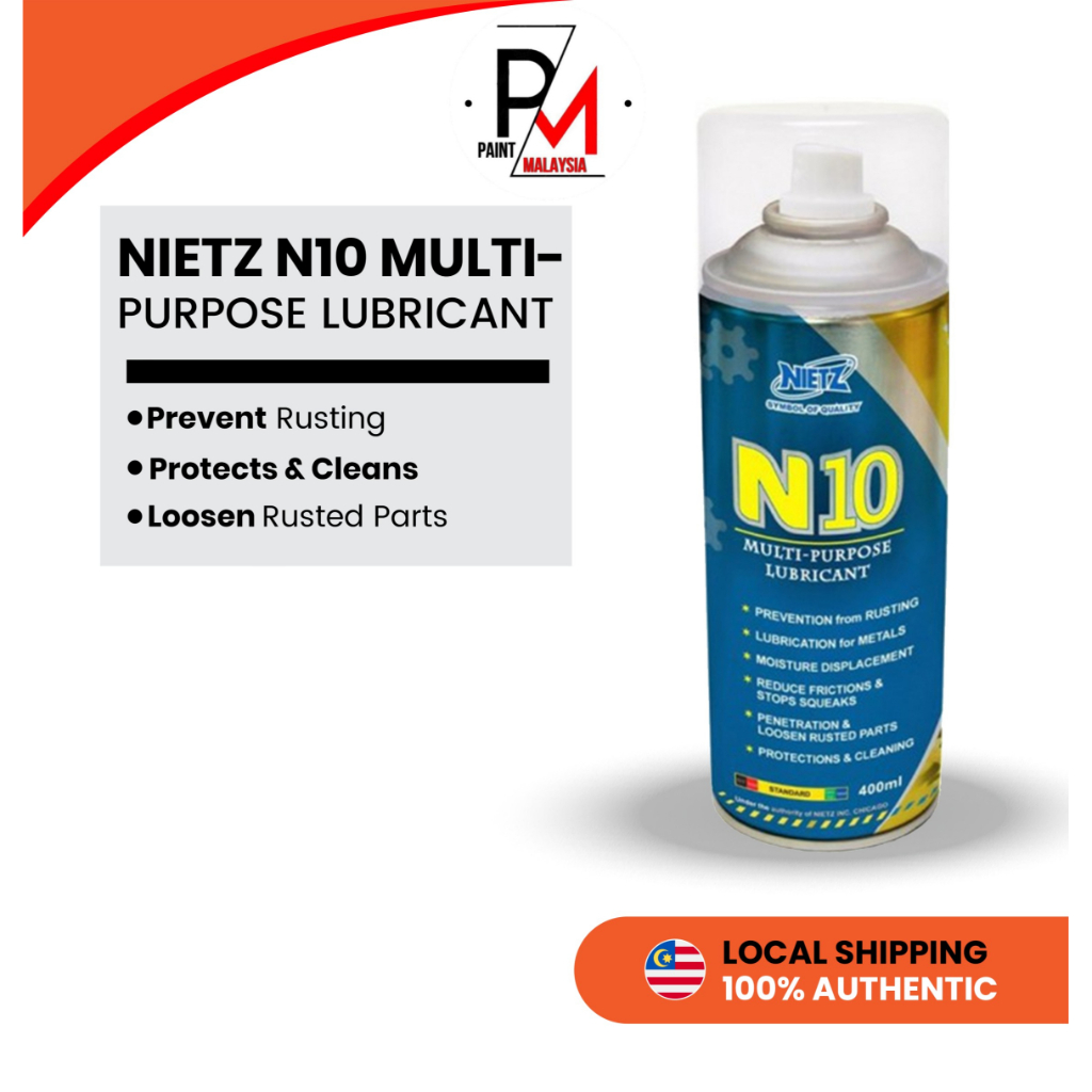 NIETZ N10 MULTI-PURPOSE LUBRICANT 200ml / 400ml Anti Rust Multi Purpose ...