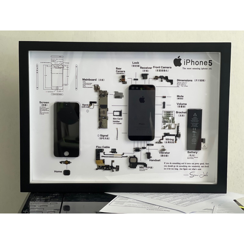 Custom made A3 Size Phone Iphne Frame Teardown dismantle Wall Frame ...