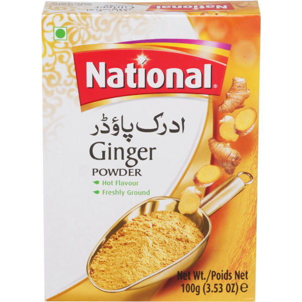 National Pure Ginger Powder Hot Flavor and Freshly Ground, 100g ...