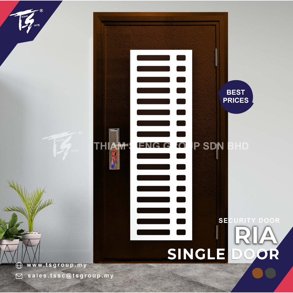 TSBRILLIANT Lowest Price Ria Security Door (Single Door) With 10 Locks ...