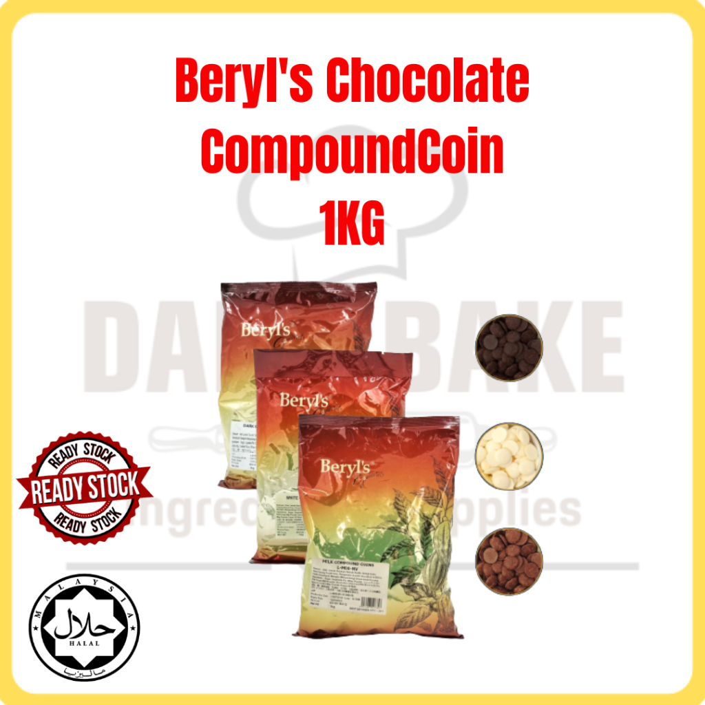 Beryl's Chocolate Compound Coin 1KG/Chocolate/Coklat/巧克力/Ingredients ...
