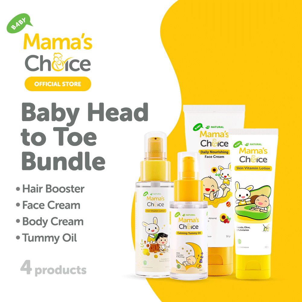 Mama's Choice Baby Head to Toe Bundle (Hair Vitamin Lotion + Nourishing ...
