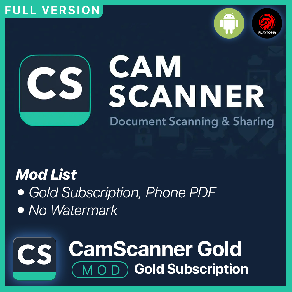 CamScanner Gold Premium [Android] 🔥 Full Version | No Watermark [Fully Guaranteed] | Shopee Malaysia