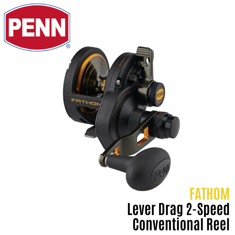 PENN Fathom Lever Drag 2-Speed Conventional Reel | Shopee Malaysia