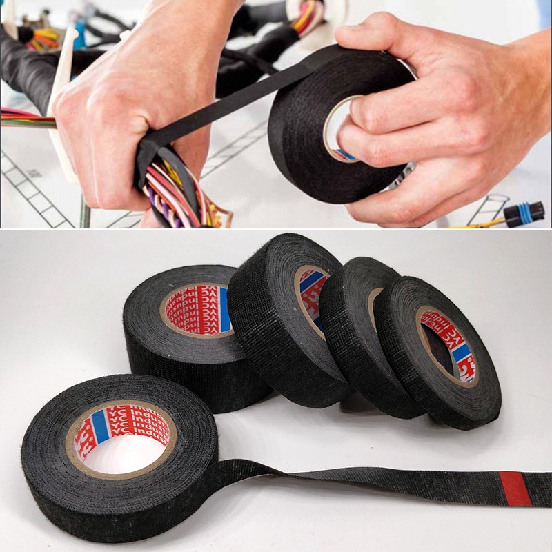 19 mm X 25 meter Adhesive Cloth Automotive Wiring Harness Tape Car Auto ...