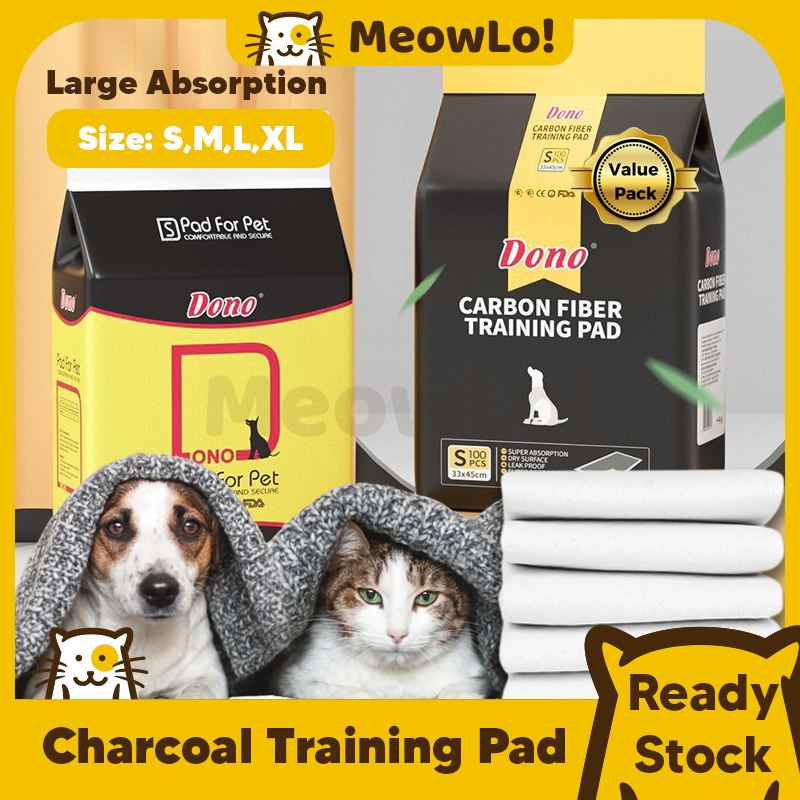MeowLo DONO Bamboo Charcoal Wee Wee Pad with Lemon Scent dono BESTSELL ...