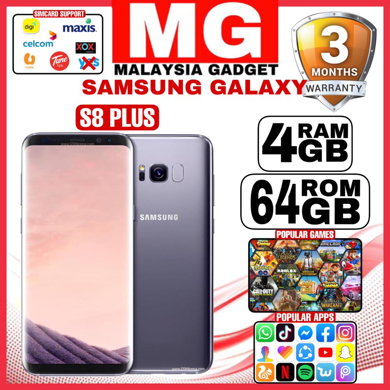 Samsung Galaxy S8+, S8 Plus (SNAPDRAGON 835)(Original Secondhand) | Shopee Malaysia