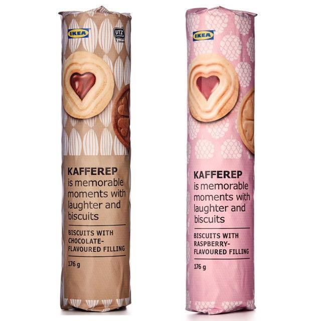 ikea KAFFEREP Biscuit with Chocolate Raspberry Filling 176g | Shopee ...