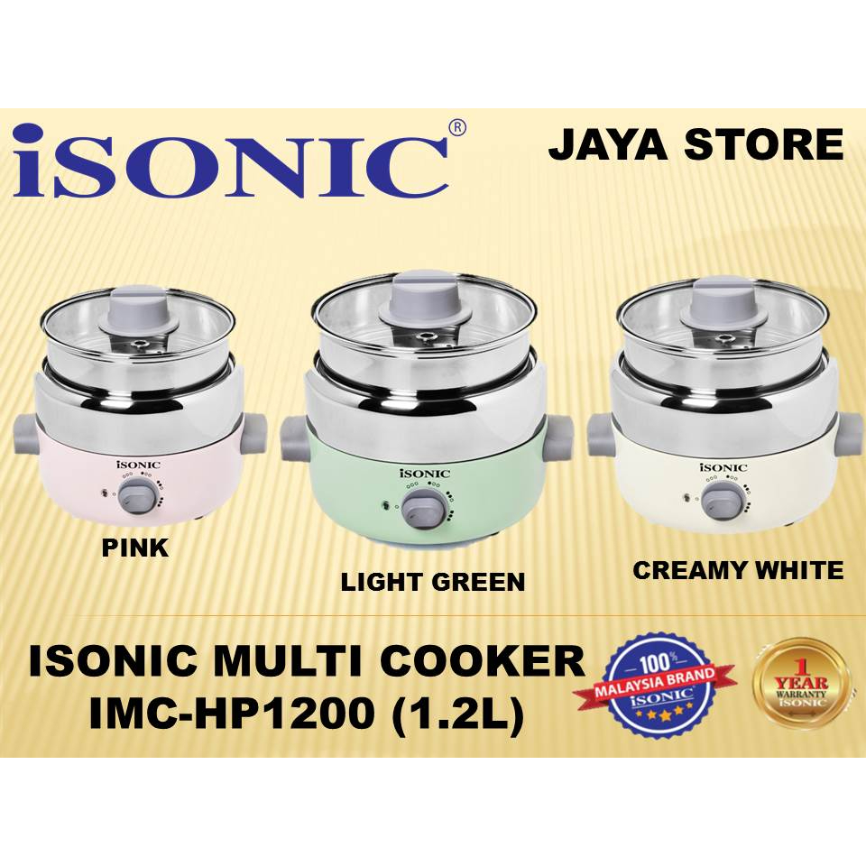 Isonic 1.2L Electric Hot Pot Multi Cooker IMC-HP1200 | Shopee Malaysia