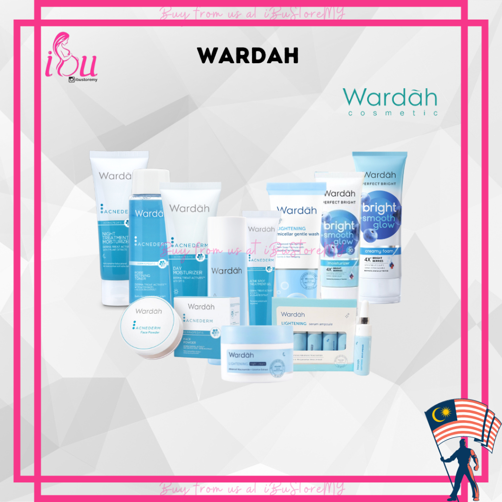 Wardah Acnederm Niacinamide Lightening Brightening Series SPF Toner ...