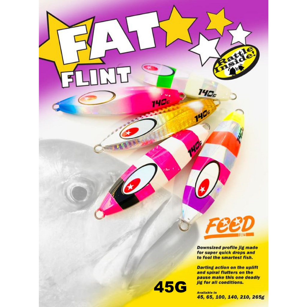 Feed Lures Metal Jig Fat Flint Rattle 45 grams | Shopee Malaysia