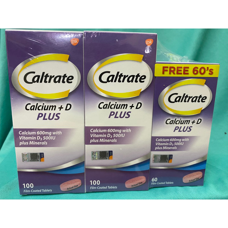 Caltrate 600 plus calcium 2x100 foc 60’s exp 9/25 AAIDD | Shopee Malaysia