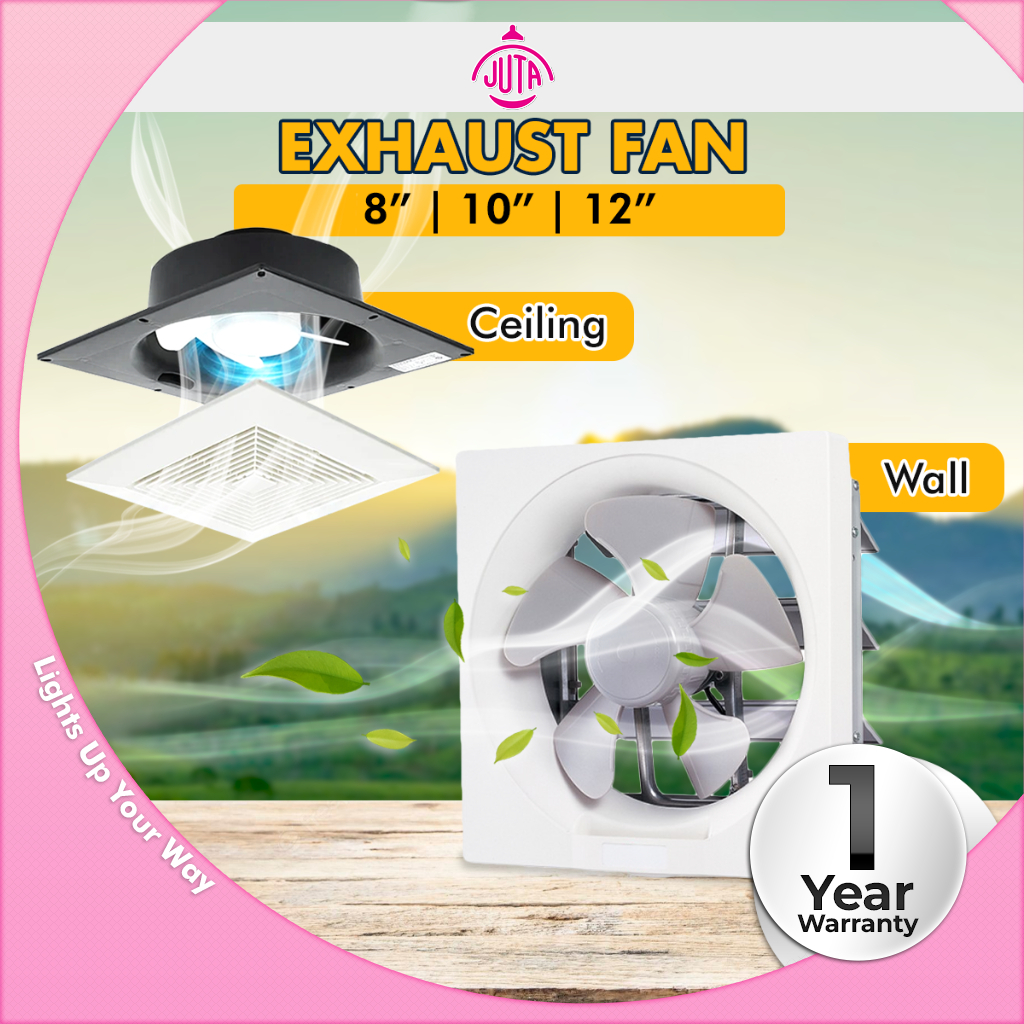 Exhaust Fan Ceiling Wall Mounted Ventilation Fan Kipas Sedut Udara ...