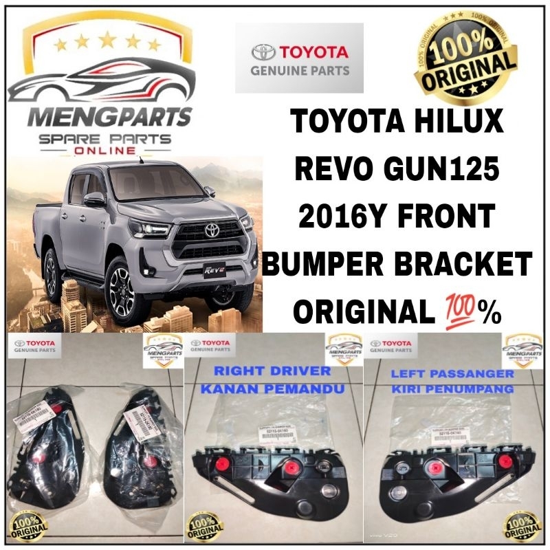 ORIGINAL 💯% TOYOTA HILUX REVO GUN125 ,GUN126 2016Y-2018Y FRONT BUMPER ...
