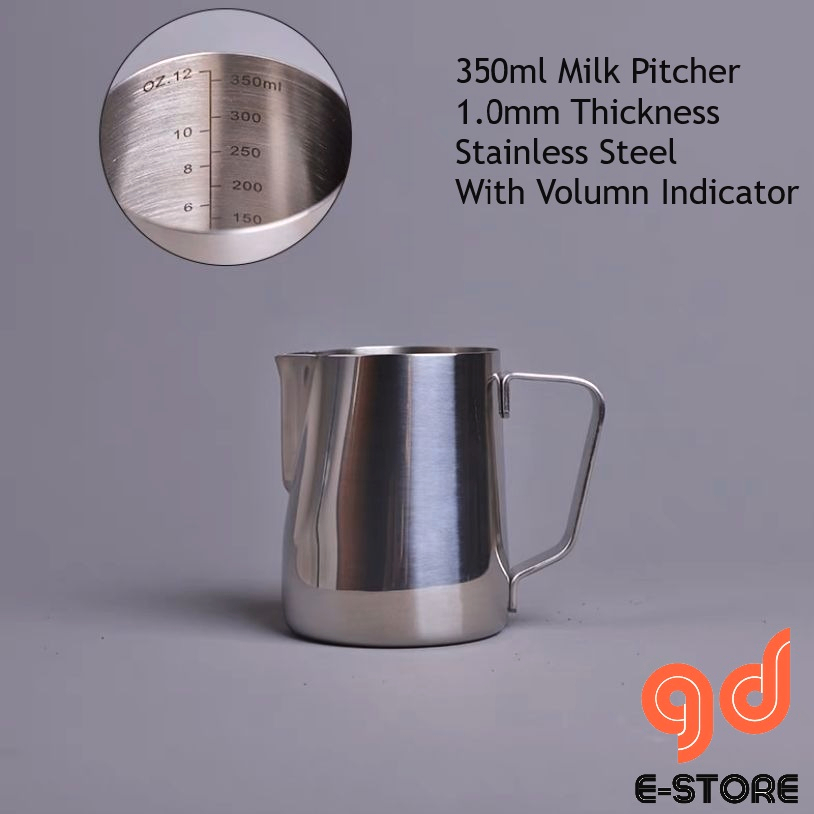 GD Coffee Milk Pitcher 350ml 1.0mm Thickness High Quality Stainless ...