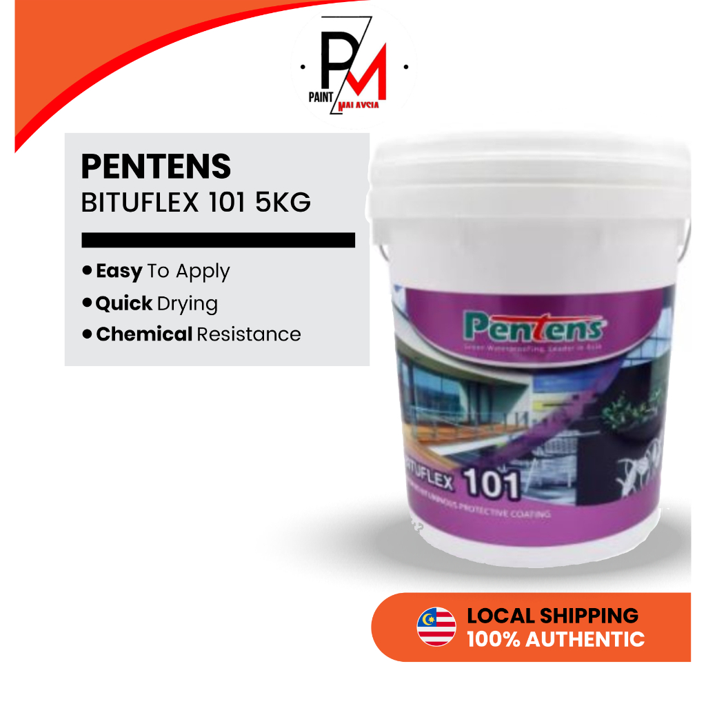 PENTENS Bituflex 101 5KG Water-Based Bituminous Protective Coating ...