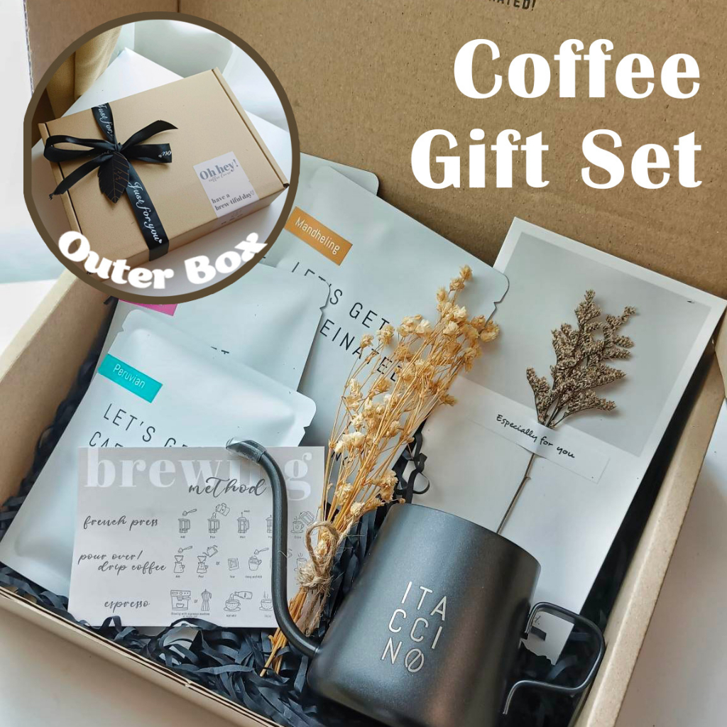 Itaccino Caffe | 🎁Coffee Gift Box| Pour Over Kettle with Drip Bag ...