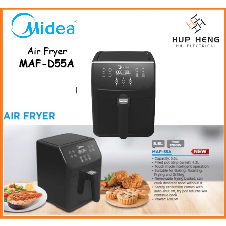 Midea Air Fryer MAF-D55A 5.5L | Shopee Malaysia