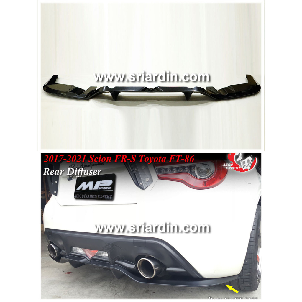 Toyota 86 Facelift 17-21 T Style Rear Diffuser | Shopee Malaysia