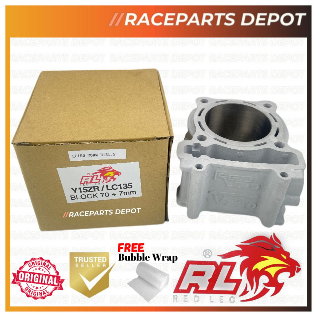 RED LEO Block Lc135 / Y15zr ( 62MM / 63MM / 65MM / 68MM / 70MM / 72MM ...