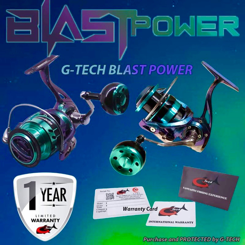 🔥NEW🔥 G-Tech Blast Power SW Spinning Reel | Shopee Malaysia