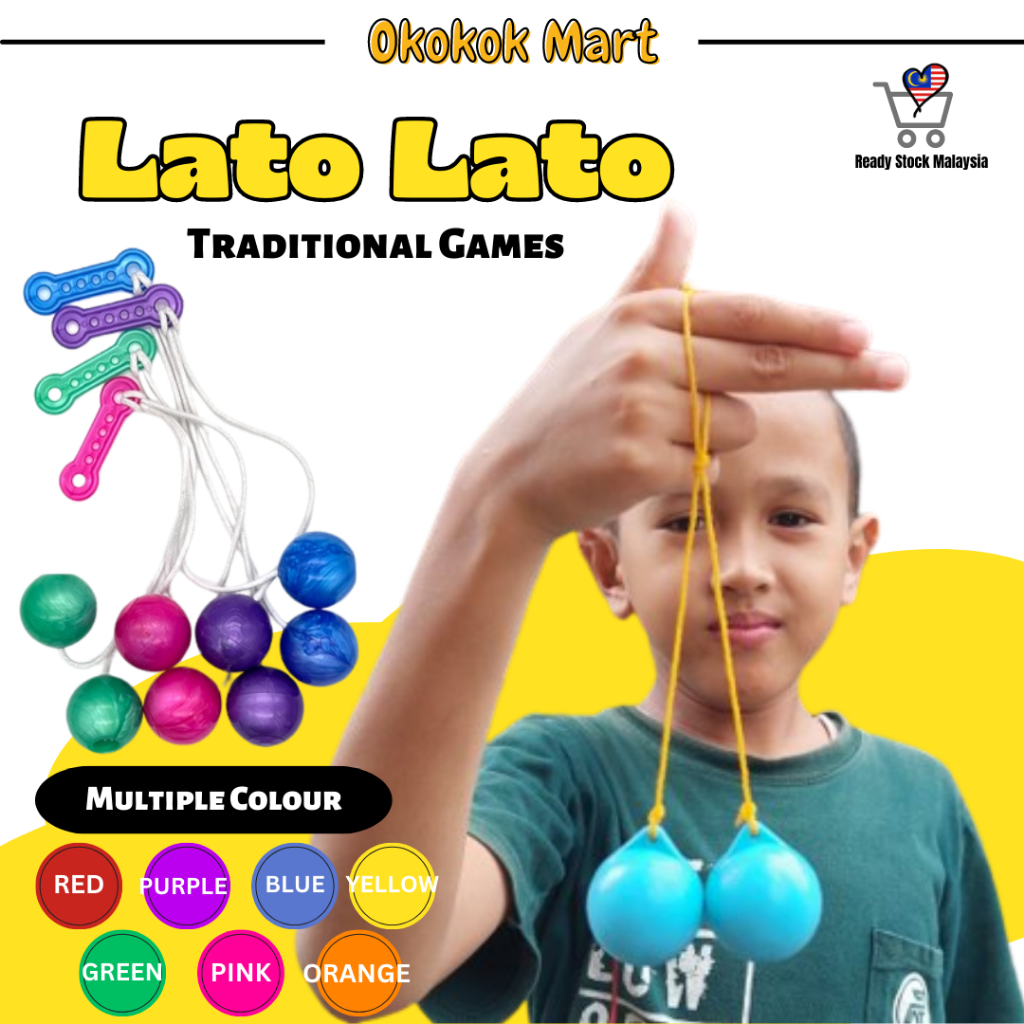 Clackers Bola Lato Lato Etek Etek Mainan Bola Tok Tok Jadul Latto Latto ...