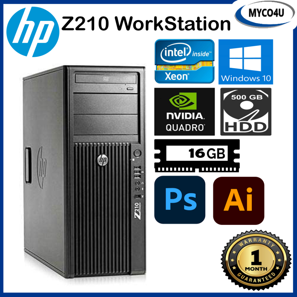 HP Z210 WorkStation Xeon 16gb Ram Quadro Q4000 | Shopee Malaysia
