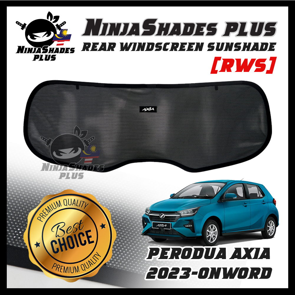 NinjaShades PLUS Perodua AXIA 2023 NEW [RWS] REAR Windscreen Car ...