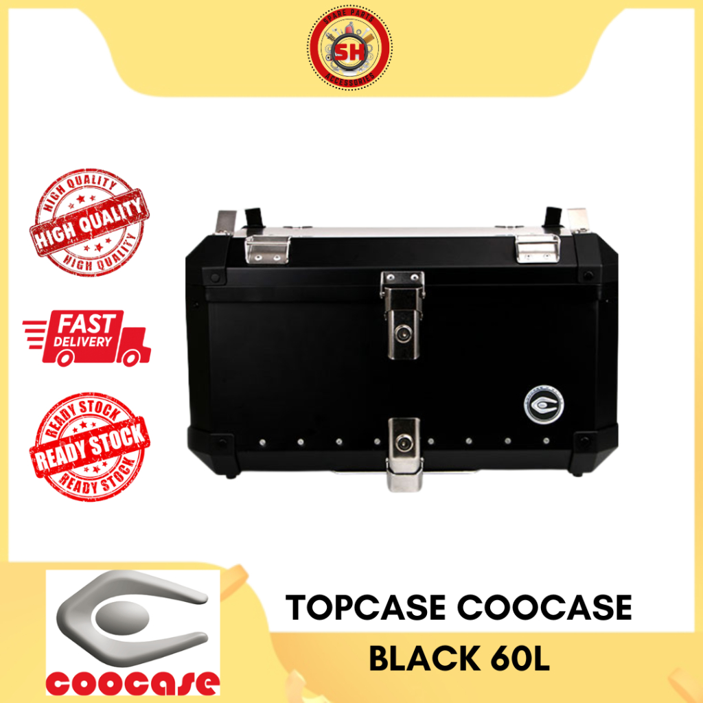 Top Box Coocase Black 60 Litre Top Case (Ready Stock) 100% Original ...