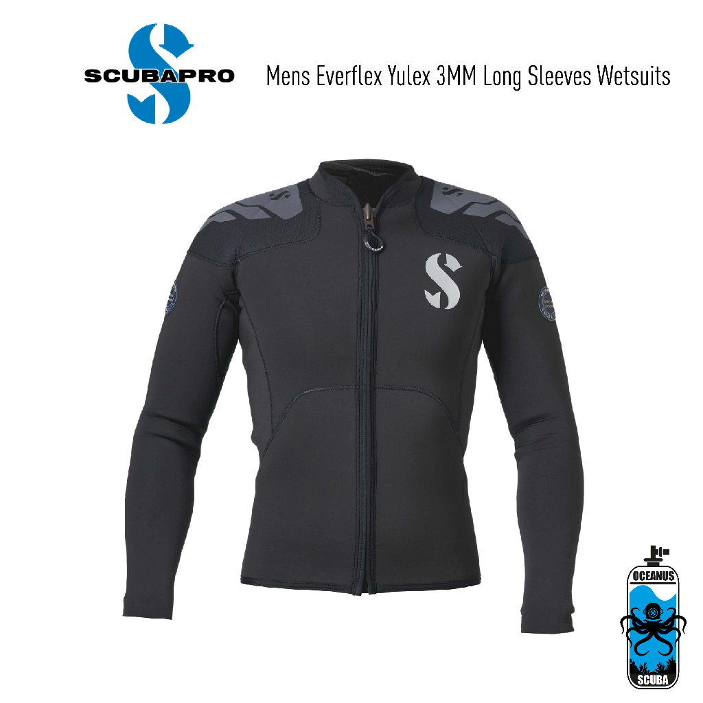 Scubapro EVERFLEX YULEX DIVE LONG SLEEVE TOP, MEN, 3MM, Scuba Diving ...