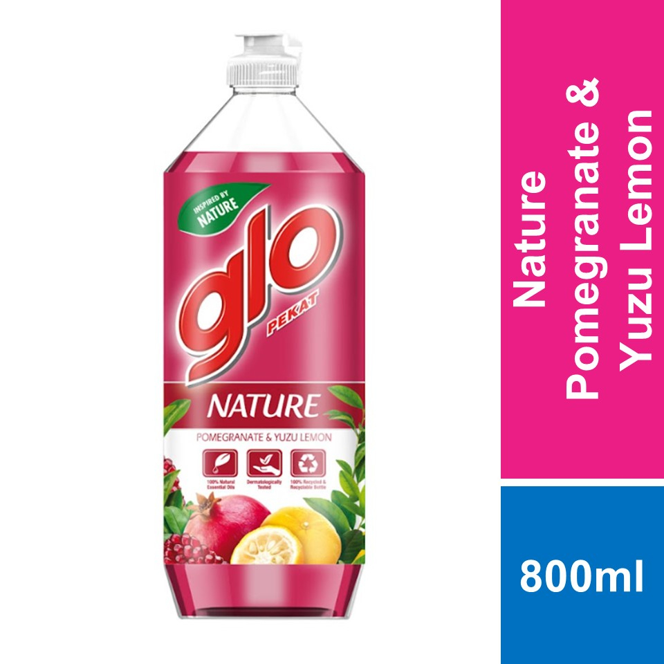Glo Nature Pomegranate & Yuzu Lemon Dishwash Liquid 800ml | Shopee Malaysia